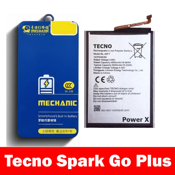 High Capacity 4000mAh Battery (BL-39LT), Mechanic Original For Tecno ...