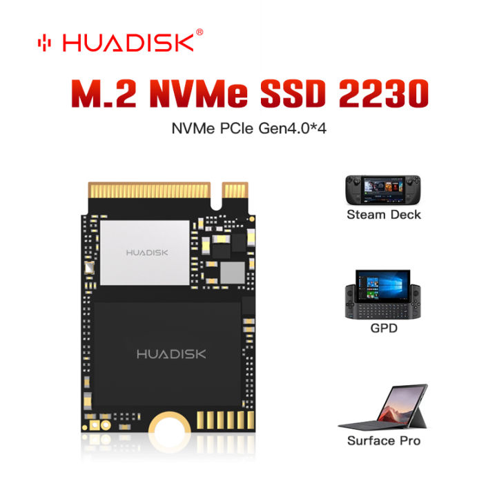 HUADISK NVMe M2 SSD 1TB Support Steam Deck M.2 NVMe PCIe Gen 4x4 Disk ...