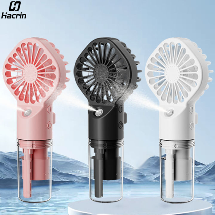 Portable Humidifier Fan Mini Handheld Mist Fan Portable USB ...