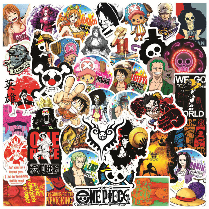 💥Ready to ship💥New7q anime OnePiece waterproof cartoon OnePiece car ...