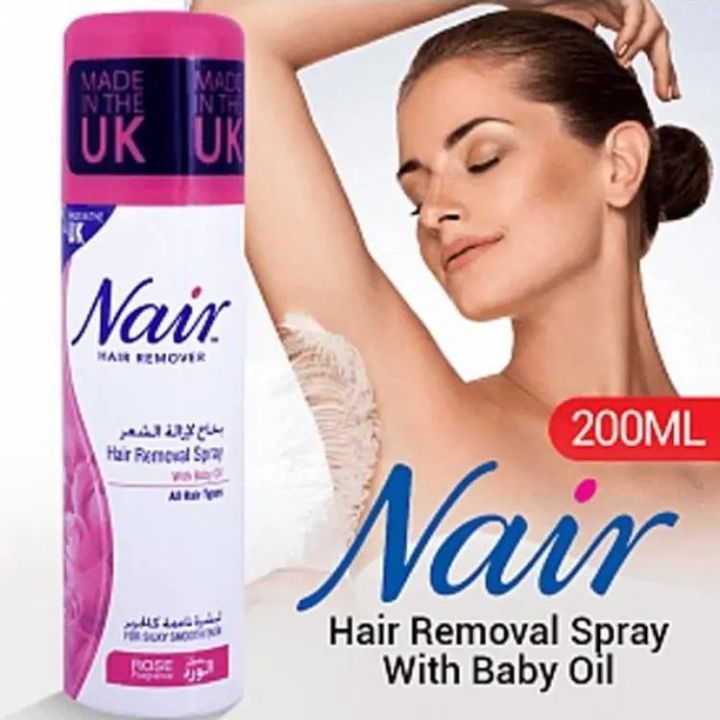 Nair Original Hair Removal Spray Men and Women Rose Fragrance 200 ML 1 ...