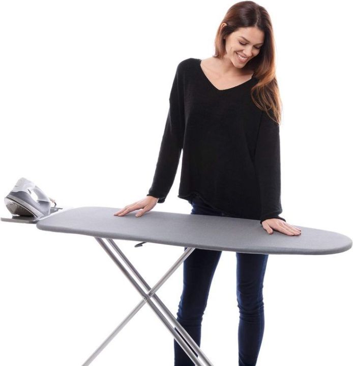 Folding Ironing Board Iron Table with PRESS Stand - XL | Daraz.com.bd