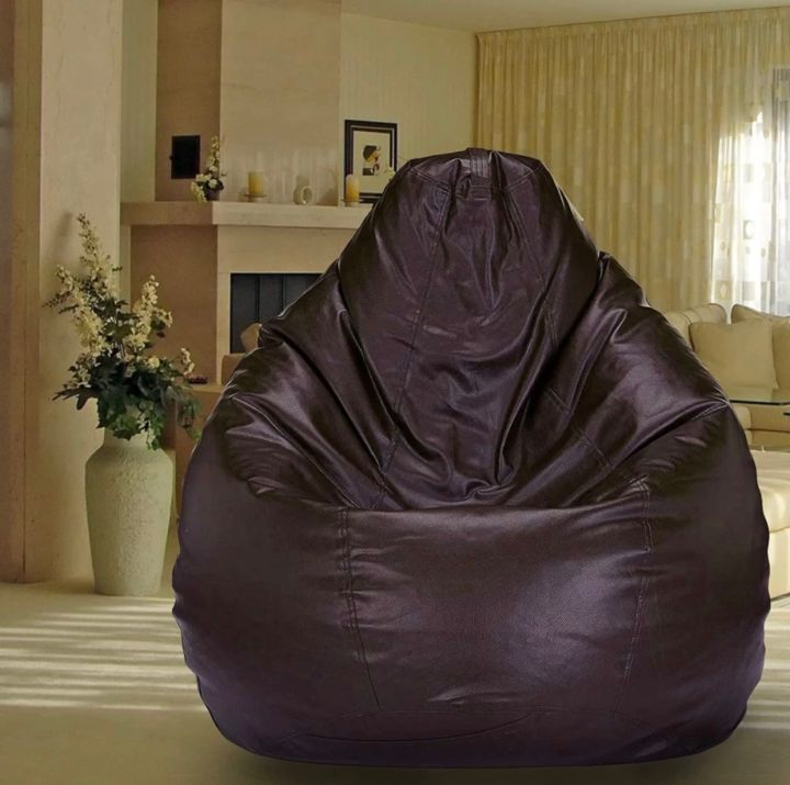 Unique Classic Bean Bag Filled with Beans XXXL Size - Brown Colour ...