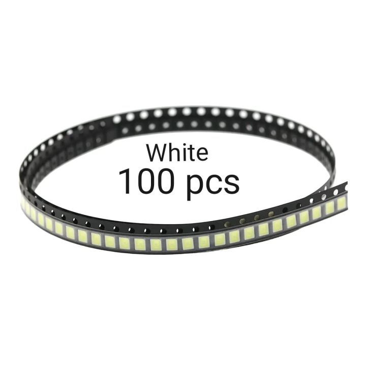 100pcs 2835 SMD LED 3V 0.25W high bright chip WHITE colour | Daraz.lk