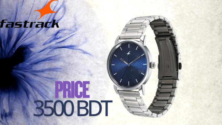 Fastrack Stunners Blue Dial Metal Strap Watch for Guys (3278SM03 ...