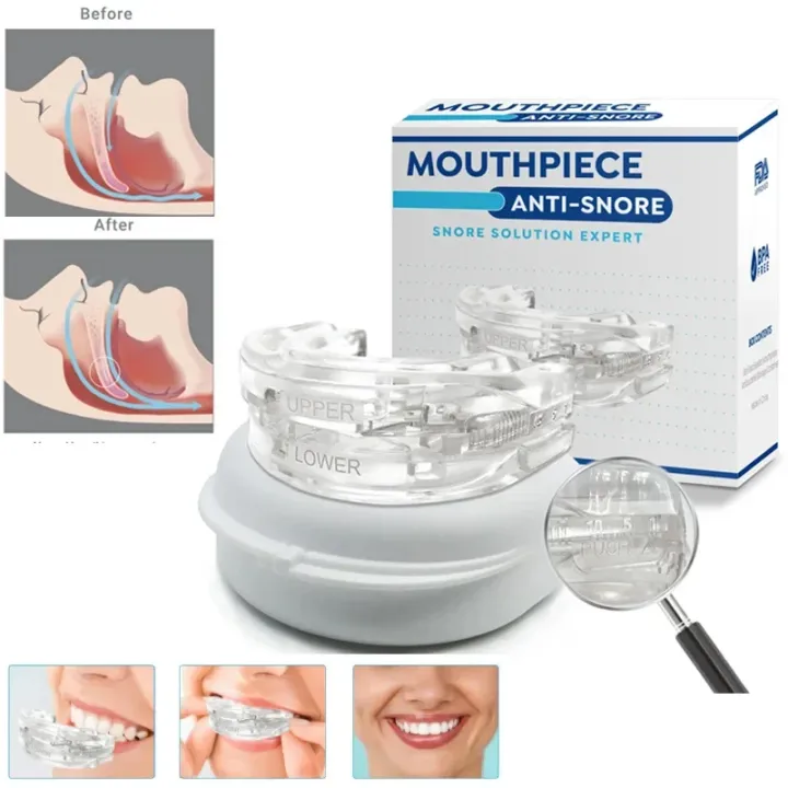 Anti Snoring Mouth Guard Adjustable Anti-Snoring Mouthpiece Sleeping ...