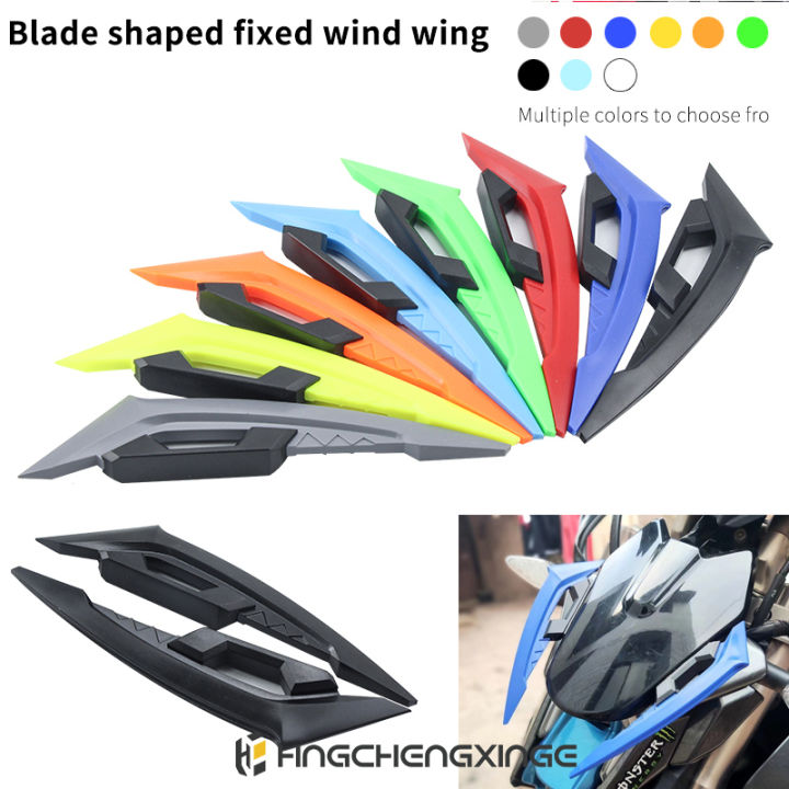 Motorcycle Front Fairing Winglets 1pair Universal Side Spoilers Dynamic ...