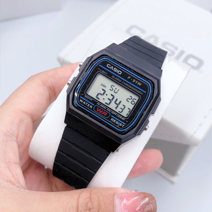 Sale!! Casio digital resin rubber band alarm clock with free box in ...