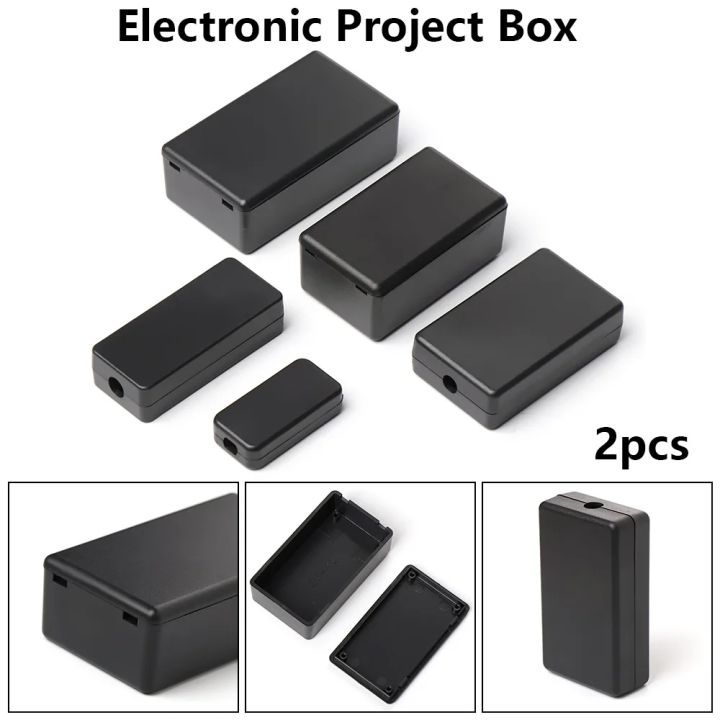 2/6/10Pcs Waterproof Black Housing Instrument Case ABS Plastic Project ...