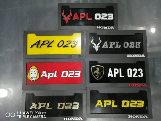 Personalized Fancy Number Plate for bikes & cars front and back | Daraz.pk