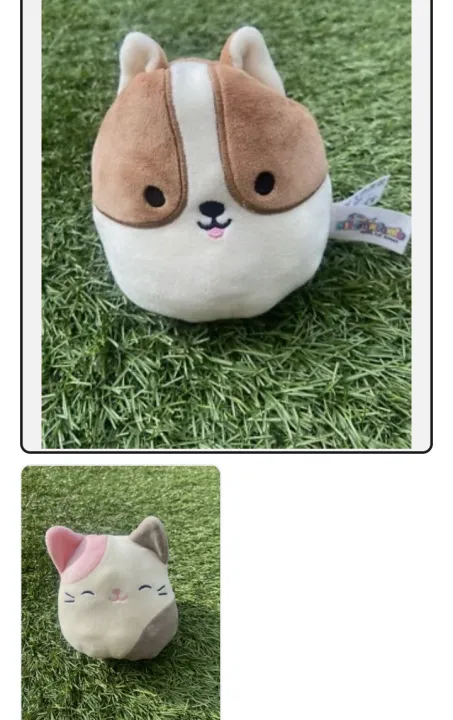 Flip A Mallow Squishmallow Reversible Reginald Karina Dog cat Soft Toy ...