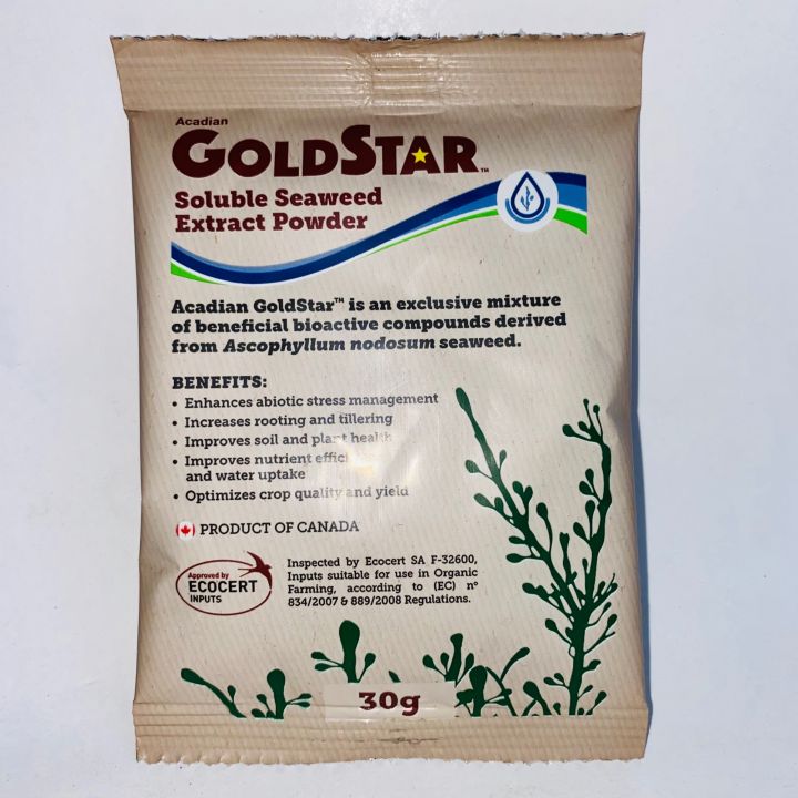 Seaweed Extract All Purpose Plant Food, 30gm,GoldStar Soluble Seaweed ...