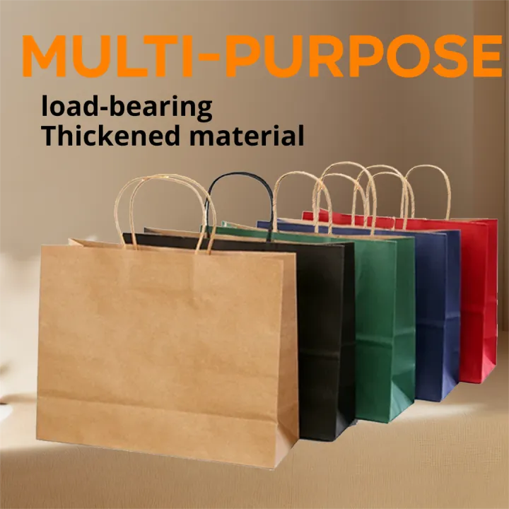 Kraft paper bags, gift packaging bags, Christmas and birthday gift ...