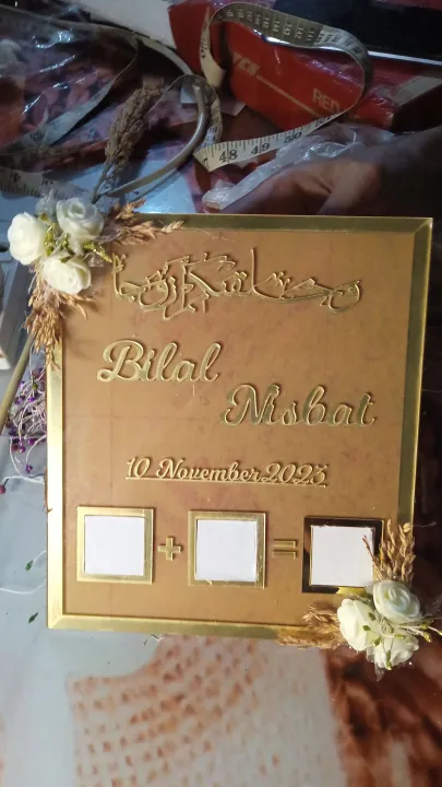 Customized Nikkah Marriage Signature Certificate | Daraz.pk