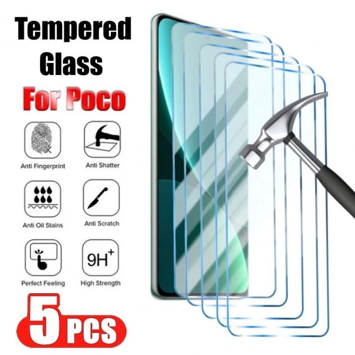 5Pcs Protective X3 NFC M5S M5 Film Screen Protector For Xiaomi Poco F3 ...