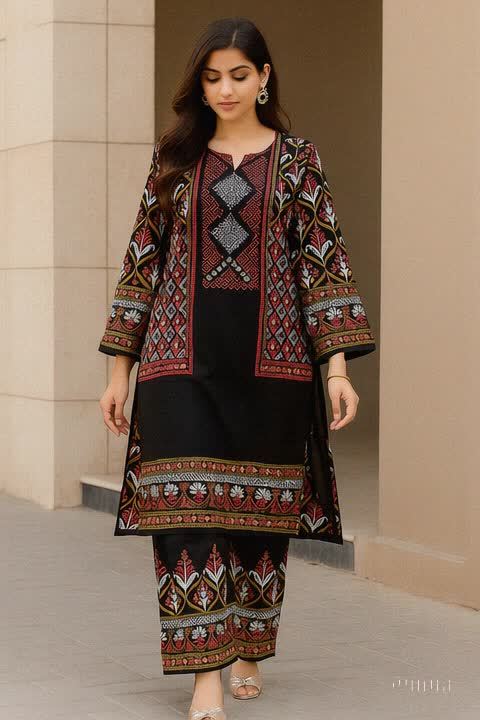 Samar's Fashion Trendy New Arrival Stitched Fashionable Printed 2pc Dress For Women and Young ...