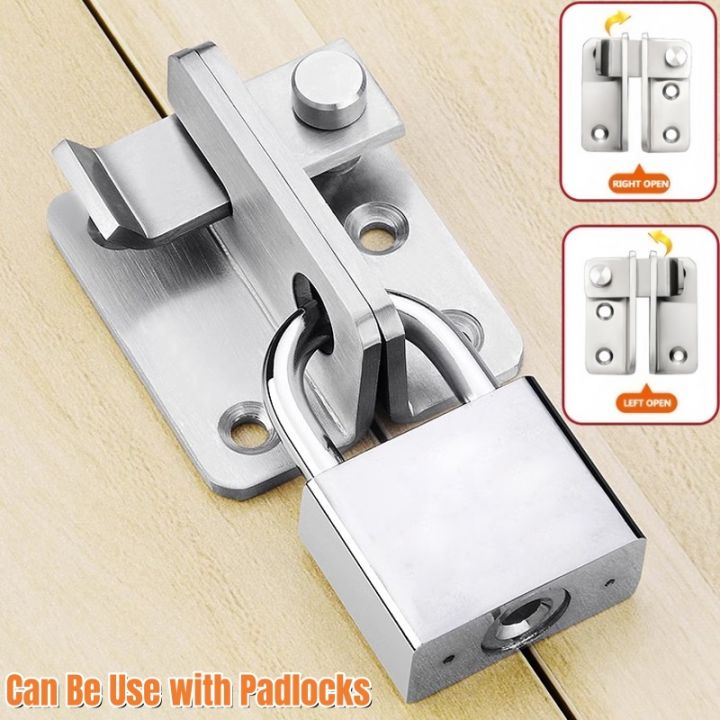 Flip Latch with Padlock Hole Stainless Steel Safety Hasp Door Lock ...