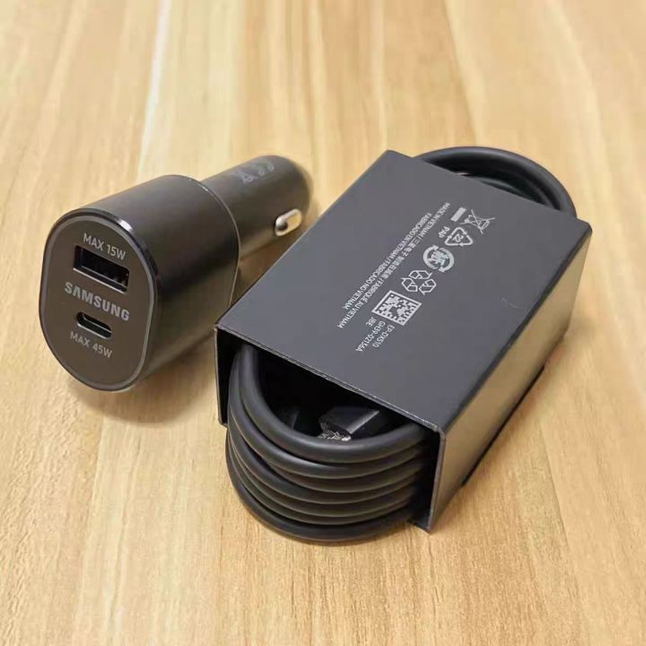60W Samsung USB Type C Car Charger 2 Ports PD Super Charge For Galaxy ...