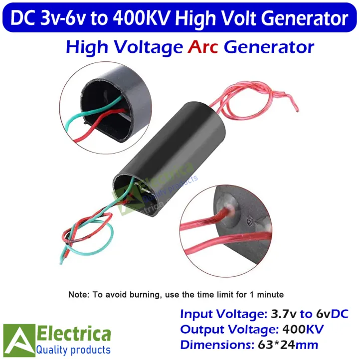 run 4000KV 40000V Boost Step up High Voltage Pulse Inverter Arc Generator Ignition Coil Module ...