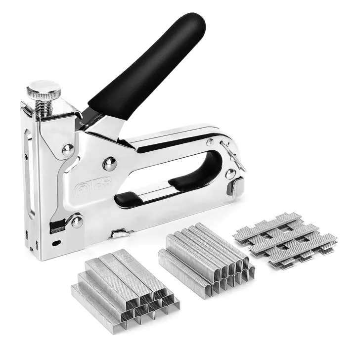 3 In 1 Heavy Duty Staple Gun Kit With 300 Staples, Upholstery Stapler ...