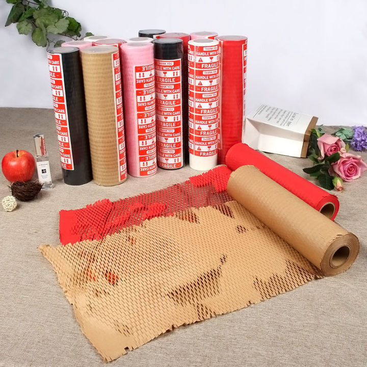 Honeycomb Packaging Paper Cushioning Kraft Paper Wrap Roll, Eco ...