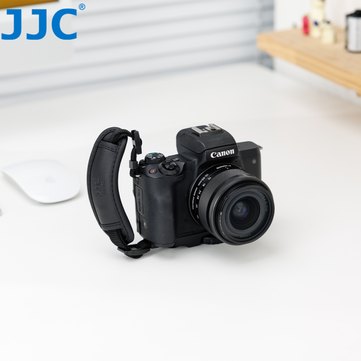 JJC Camera PU leather Wrist Strap for DSLR Mirrorless Camera Fit Canon ...