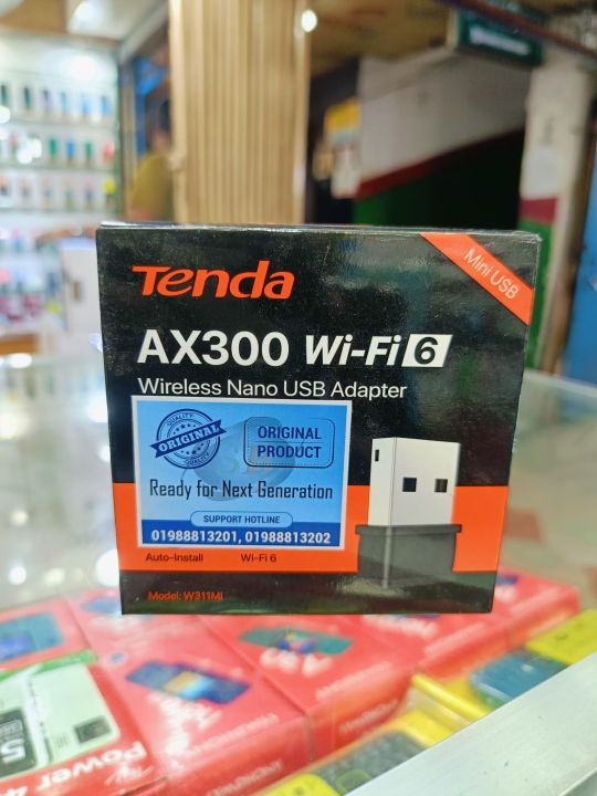 AX300 Tenda WIFI 6 wireless Nano USB Adapter (Auto Install) Wifi ...