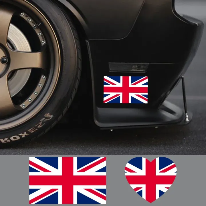 Heart Shaped United Kingdom British Flag Sticker Waterproof Decoration ...