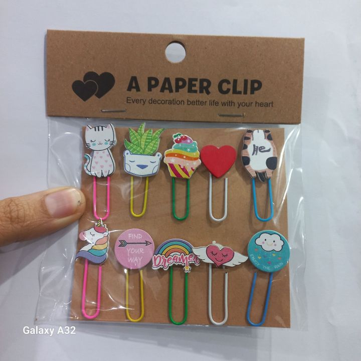 Pack of 10 Wooden Bookmark / Pins Random | Daraz.pk