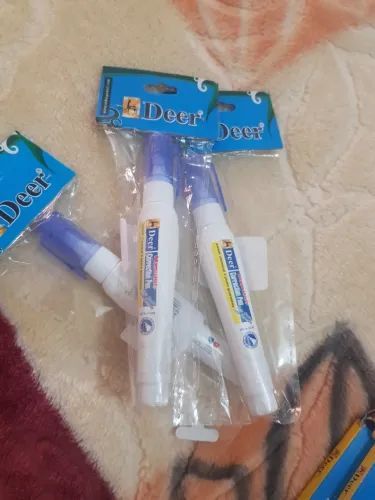 Deer Correction Pen (Pack of 3) Whitener Fluid Pen | Daraz.pk