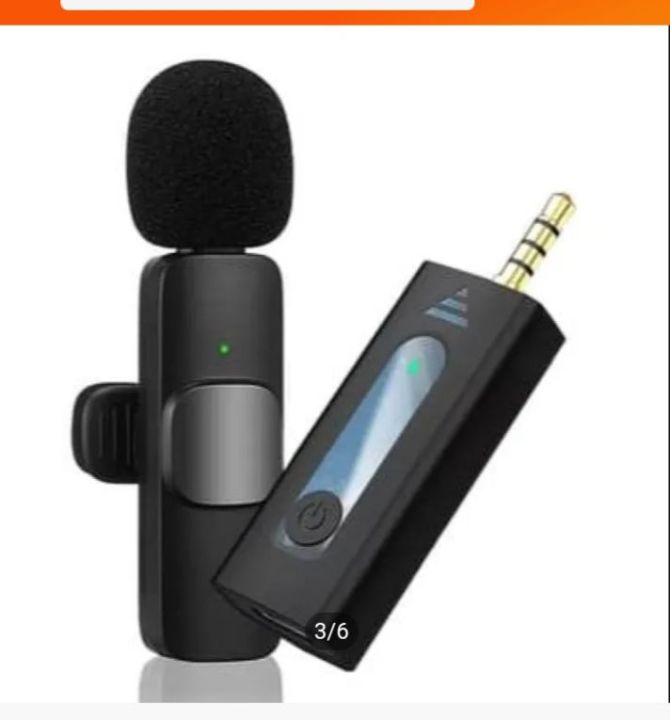 K35 3.5mm True Wireless Microphone With Noise Cancellation Reduction 20 Meter Long Range ...