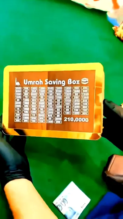 Acrylic Golden Umrah Saving Wooden Box I Umrah Saving Box I Saving Box ...
