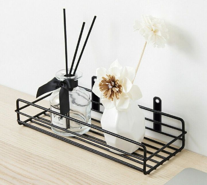 wall mounted metal storage rack multi purpose iron shelf for kitchen ...