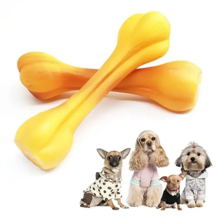 Pet Small Dogs Puppies Soft Rubber Squeaky Bone | Daraz.lk