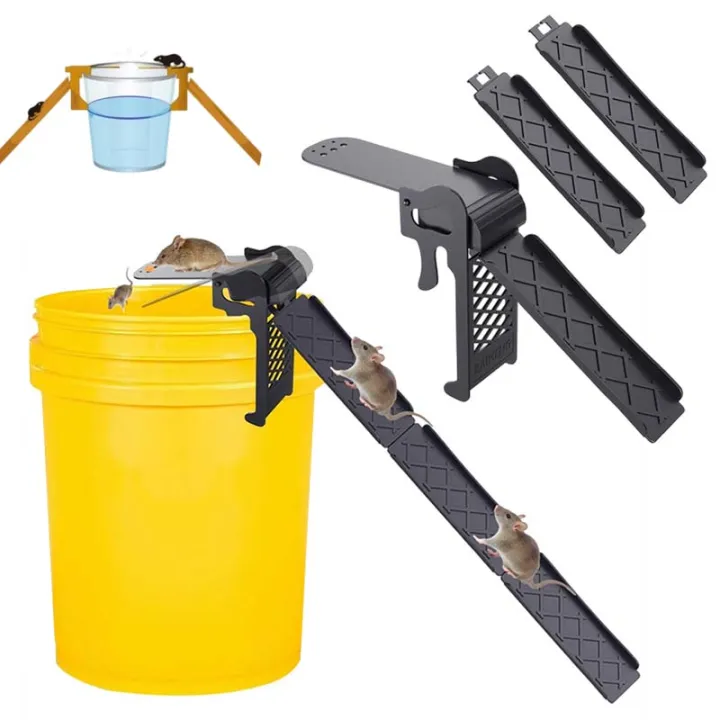 Walk The Plank Bucket Mouse Trap- Humane Rat Traps For Indoor Home, 5 ...