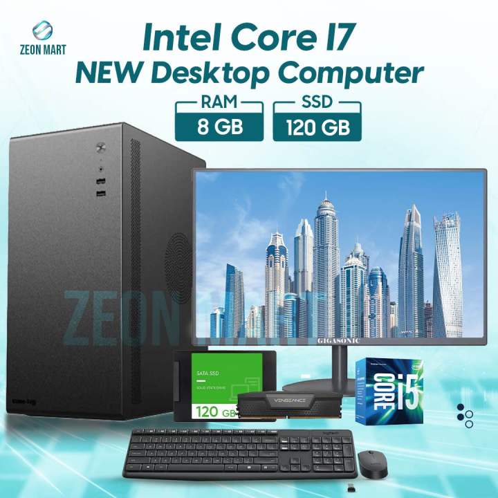 Intel Core i7 RAM 8GB SSD 120GB Graphics 2GB Gaming PC 64 Bit And ...