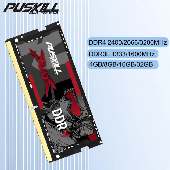 PUSKILL Memoria Ram Notebook DDR4 1.2V 32GB 16GB 8GB 4GB 3200 2666 2400 ...