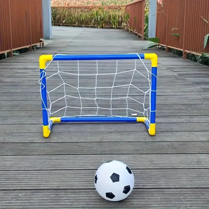 Portable Micro Soccer Goal Set (Net, Pump, Ball Included) | Lightweight ...