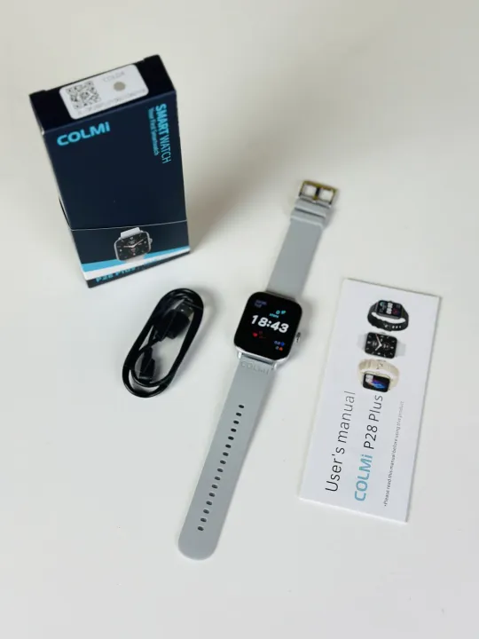 COLMI P28 Plus Calling Smart Watch – Silver Color | Daraz.com.bd