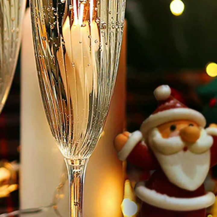 1Pc Champagne Glass Transparent Plastic Whiskey Glass Shatterproof ...