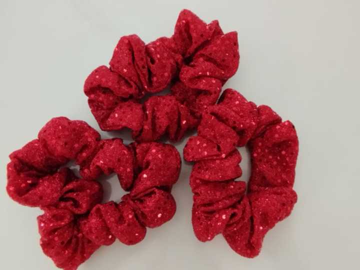 3 Pcs Silk Coton Scrunchies for Girl hair & hand hight quality hair ...