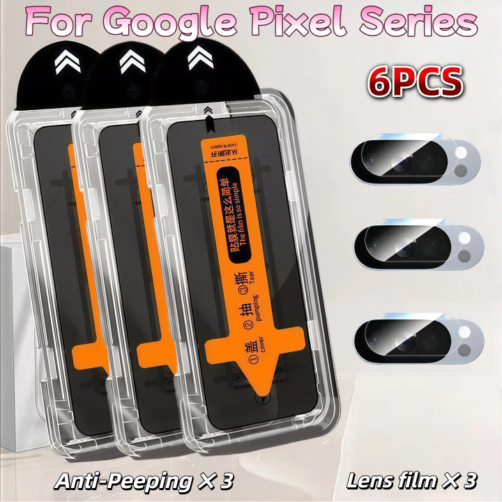 Anti-spy screen protector (with camera lens protection set) for Google ...