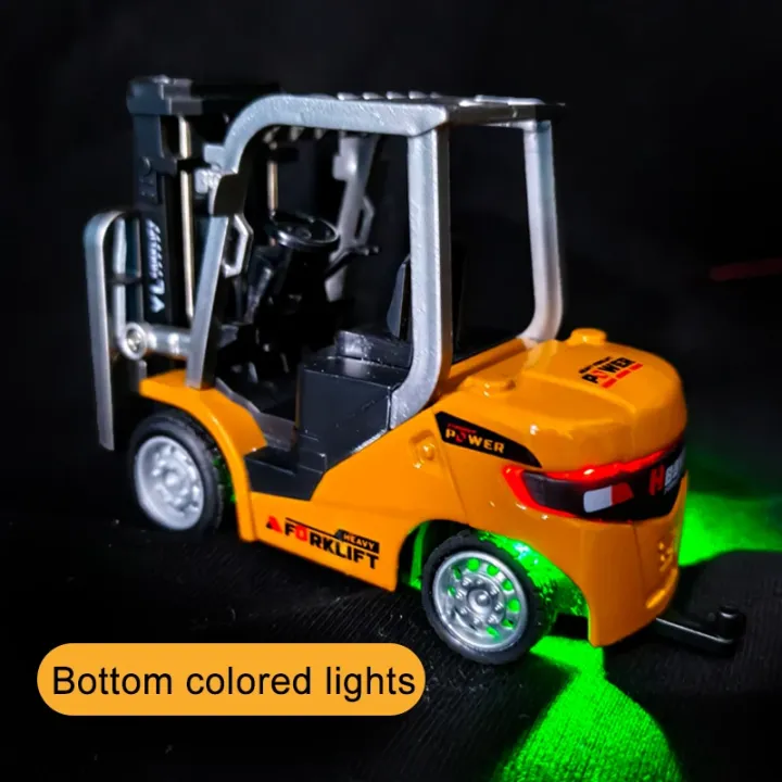 Mini RC Forklift 1/64 Alloy Desktop Remote Controlled Car Toy ...