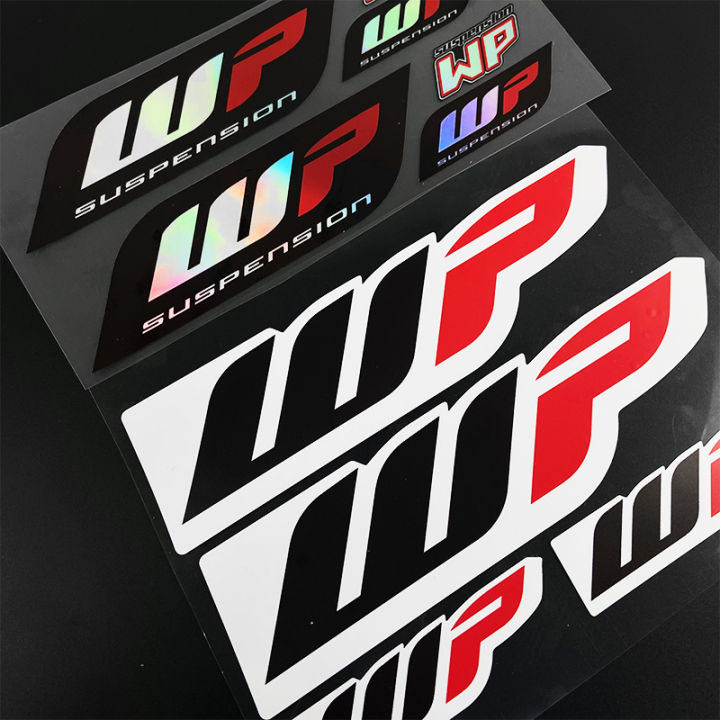 1SET Motorcycle Stickers Motocross Front Forks Wp for Shock Absorbers ...