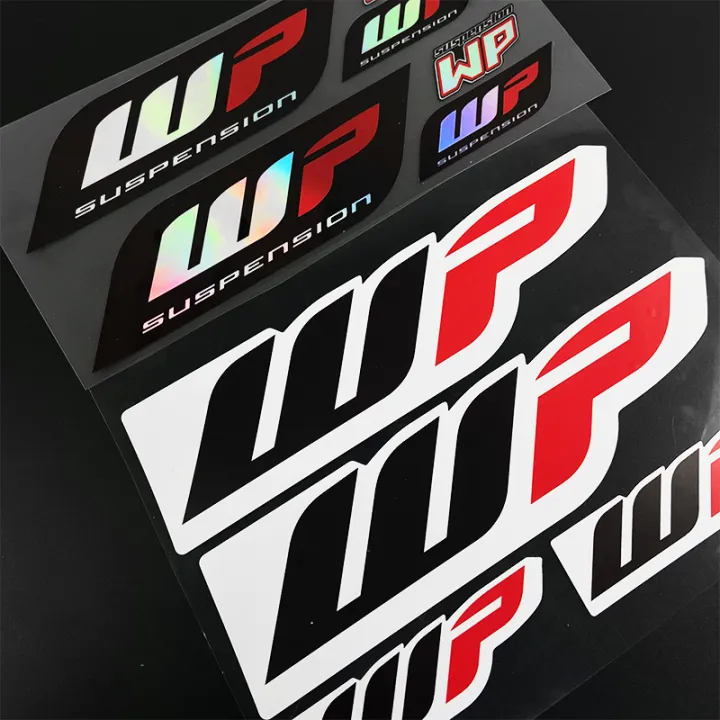 1SET Motorcycle Stickers Motocross Front Forks Wp for Shock Absorbers ...