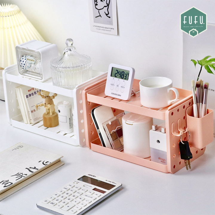 Fudonar desktop shelf table top storage rack table top storage rack ...