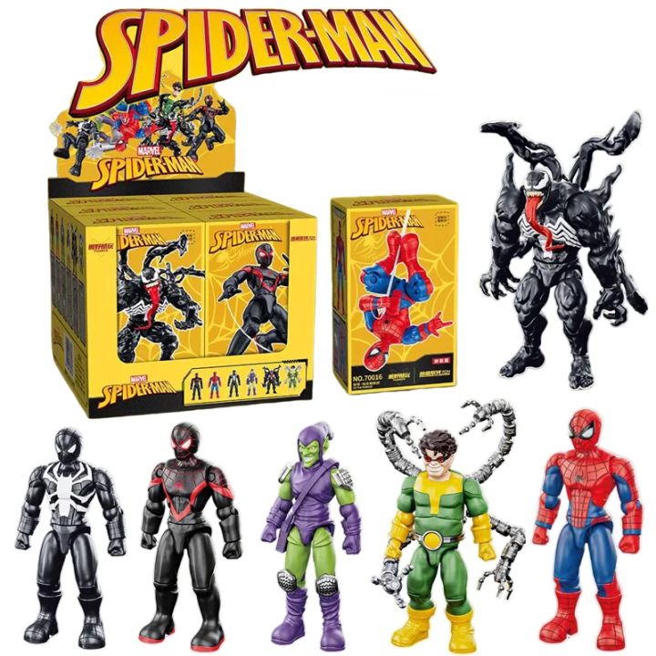 Spider Man Figure Miles Morales Assembles Blind Box Venom Figure Doctor ...