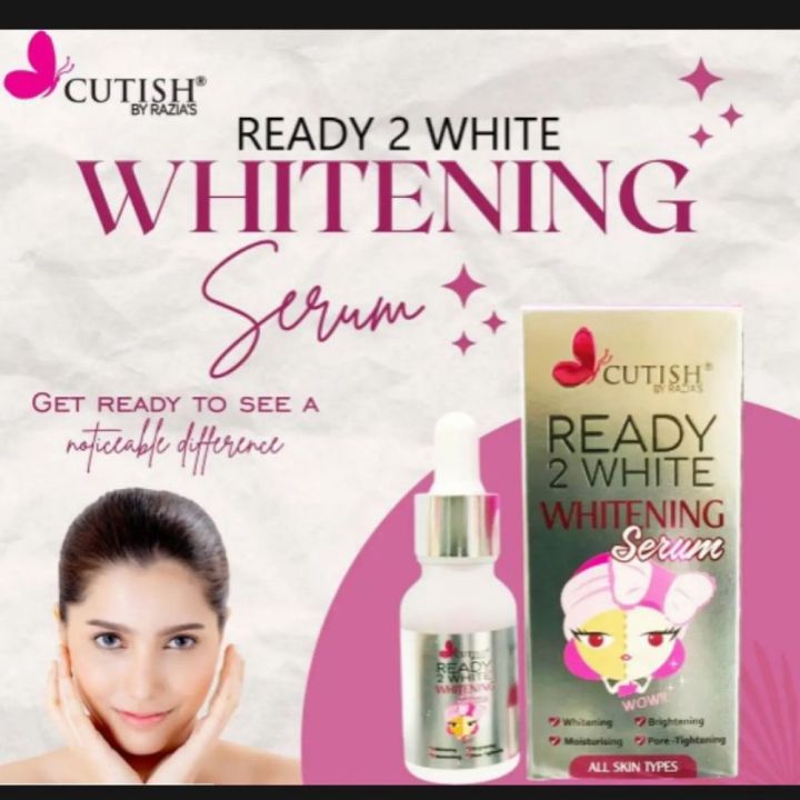 Cutish Ready 2 White Whitening Pore-Thightening Serum 15 ML Great ...