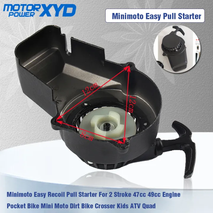Minimoto Easy Pull Starter For 2 Stroke 47cc 49cc Engine Pocket Bike ...