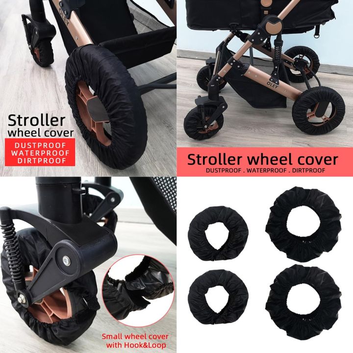 2 Pcs Baby Stroller Wheel Covers Stroller Wheel for Protection Cover ...